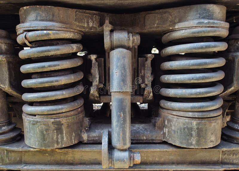 Rusted train springs stock photo. Image of railroad, rail - 69209198