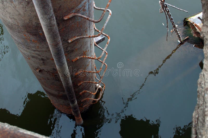 Rusted Water Pump Pipe in Water Stock Image - Image of leaking ...