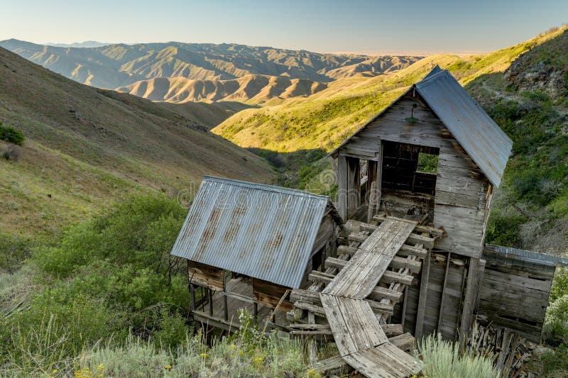 Rustic Mining Shack stock image. Image of building, abandoned - 25323727