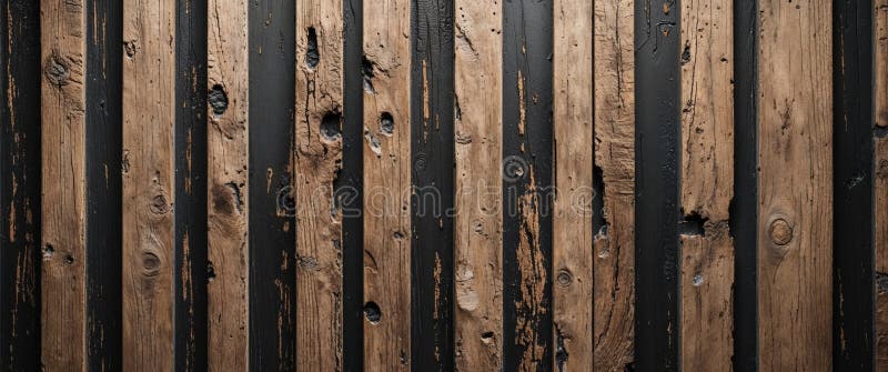Rustic Aged Wood Texture with Deep Dark Stripes for Vintage Design and ...