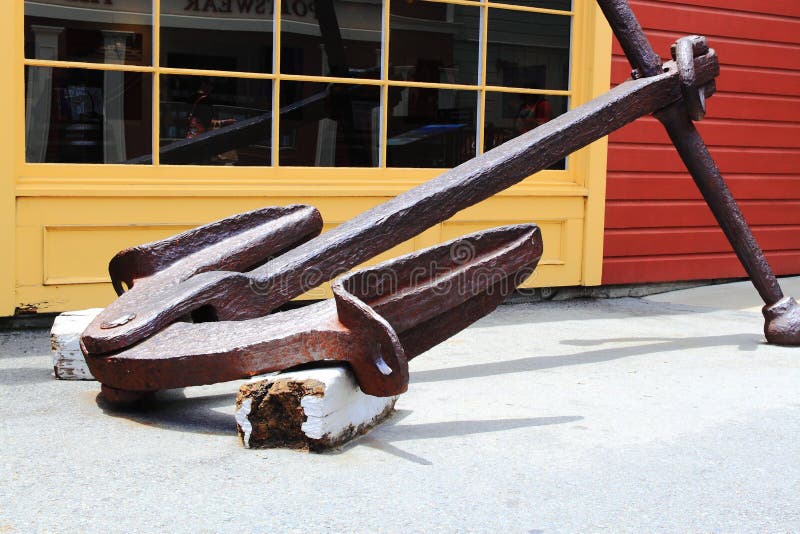 Rustic Anchor stock image. Image of maritime, strong - 41911793