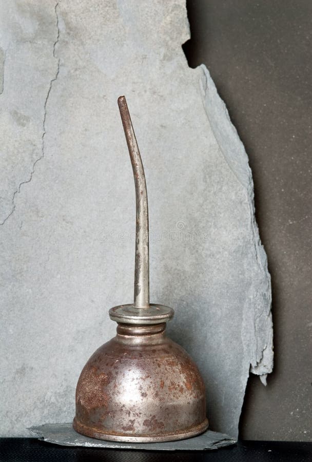 Rustic Antique Oil Can stock image. Image of container - 38502005
