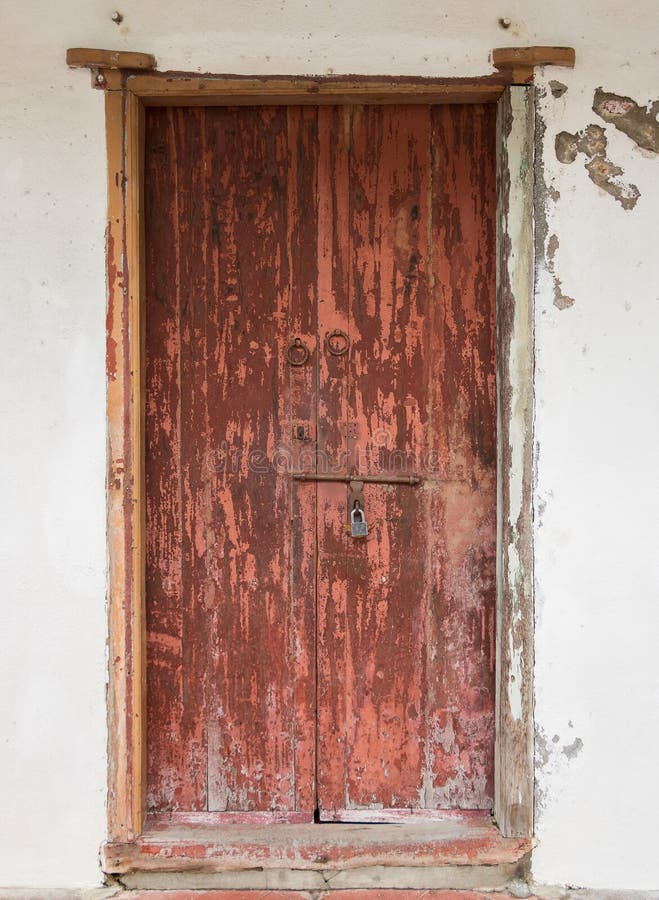 Rustic Antique Wooden Door. Stock Image - Image of antique, grunge ...
