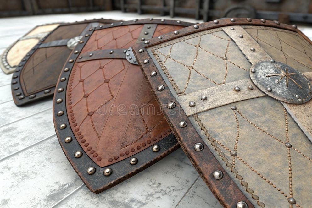 Rustic Armor Plates with Rivets â€ Steampunk Metal Background Stock ...