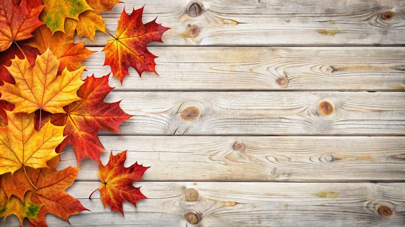 Rustic Autumn Maple Leaf Backdrop: a Vibrant Fall Scene for Nature ...