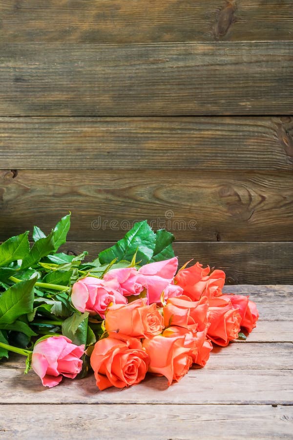 Rustic Background with Flowers Stock Image - Image of focus, happy: 63665201