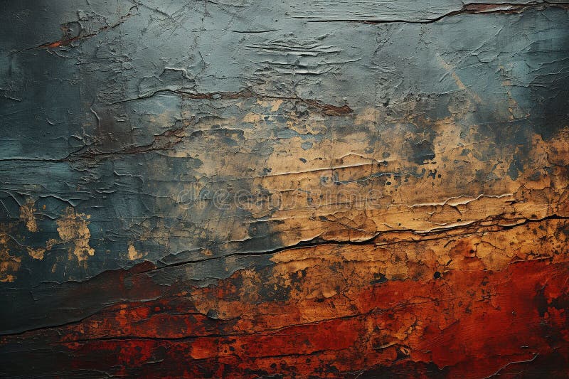 Rustic Background Image, Concrete Look, Rusted Texture with Cracks ...