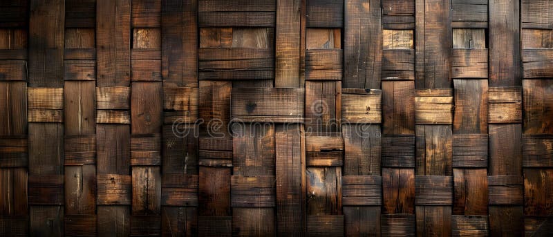 Rustic Bamboo Weave Texture with Warm Tones. Concept Bamboo Weave ...