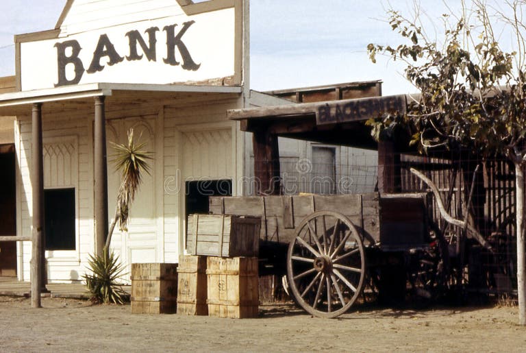 Rustic Bank stock image. Image of bank, antique, wood - 3533115