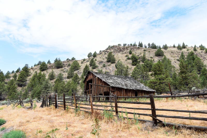 Rustic Barn stock image. Image of trees, outdoor, grass - 59695213