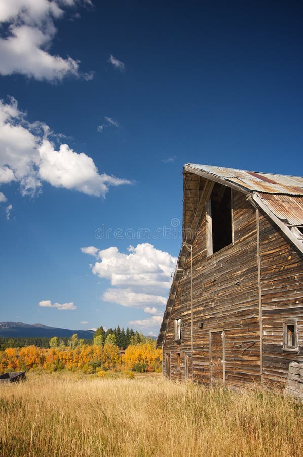 Rustic Barn Scene stock photo. Image of fence, land, scenic - 6758462