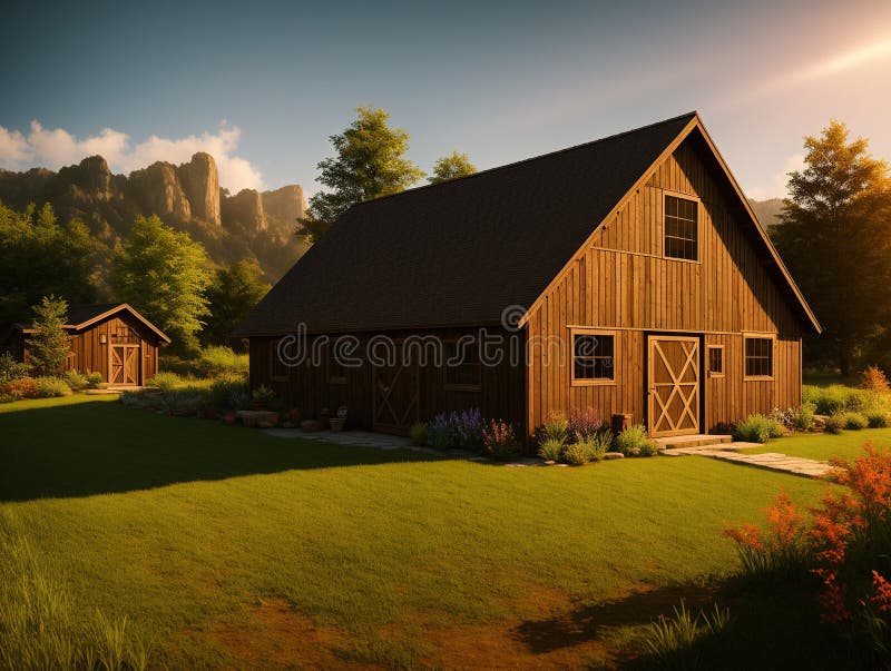 Rustic Barns Stock Illustrations – 439 Rustic Barns Stock Illustrations ...