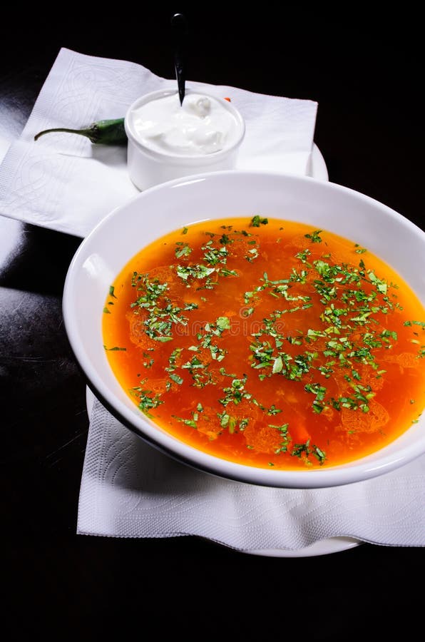 Rustic beef broth stock image. Image of closeup, colorful - 28139707