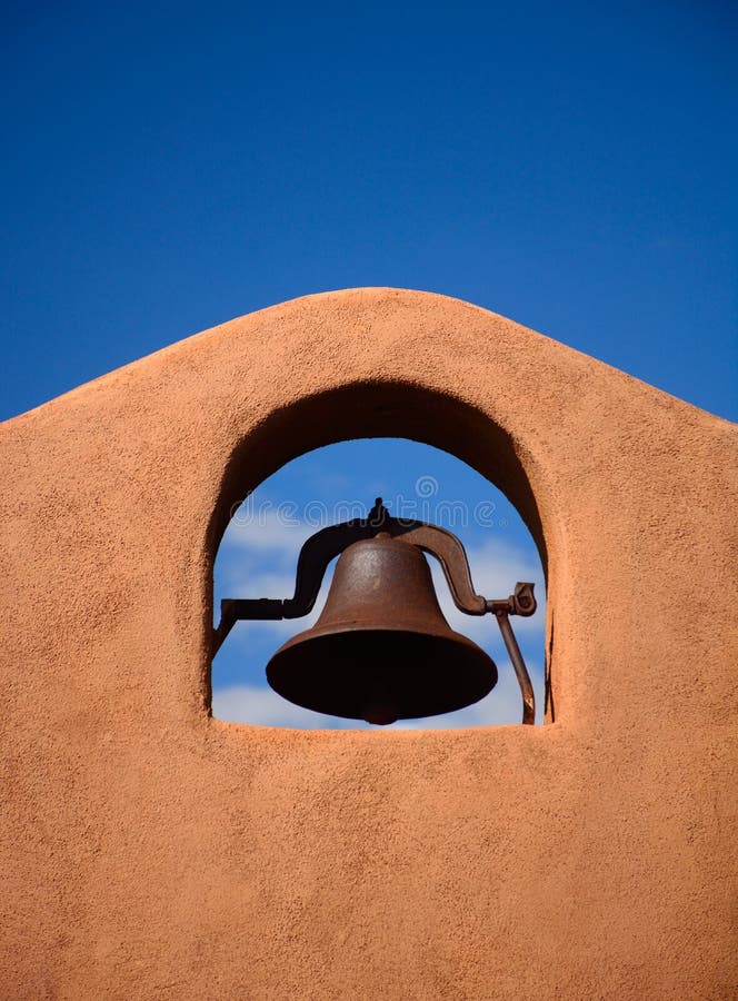 Rustic Bell stock image. Image of rustic, adobe, southwest - 121211797