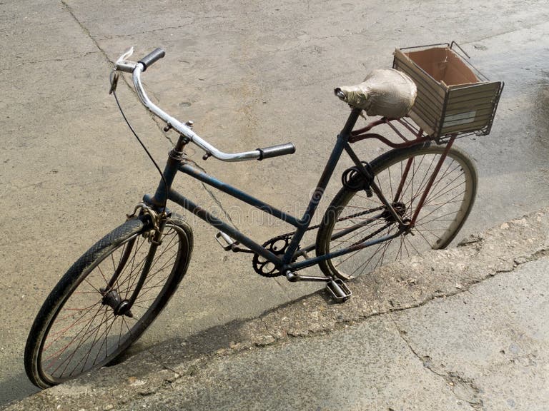 Rustic bike. stock photo. Image of parked, bike, vintage - 49078092