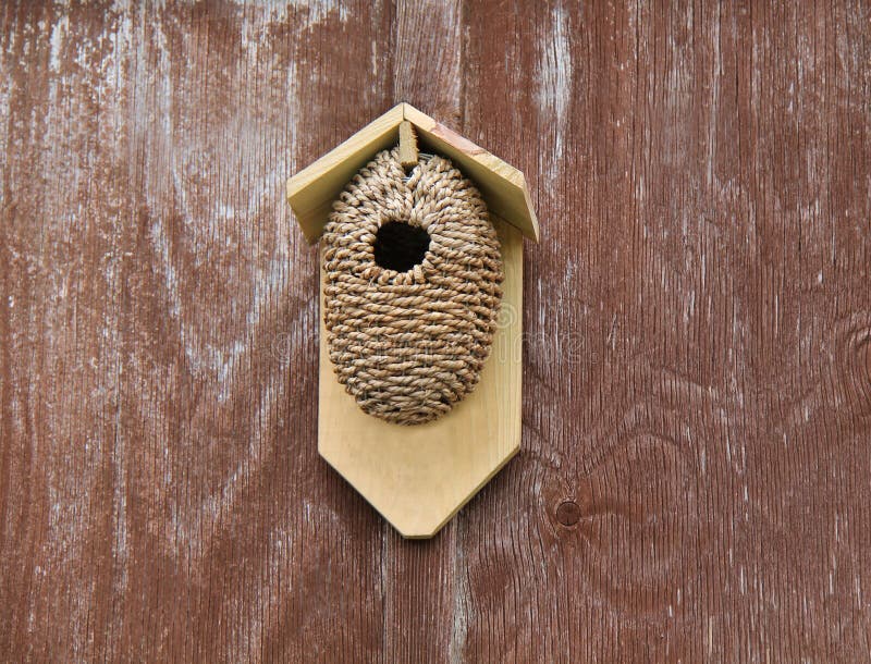 Rustic Bird Box. stock photo. Image of nesting, bird - 55253174