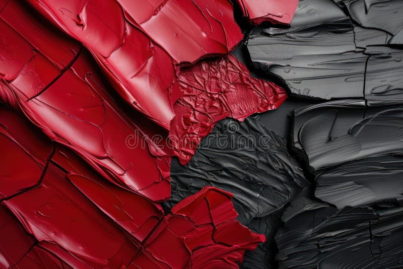 Rustic Black Anthracite and Red Metal Frame Texture with Text Space ...