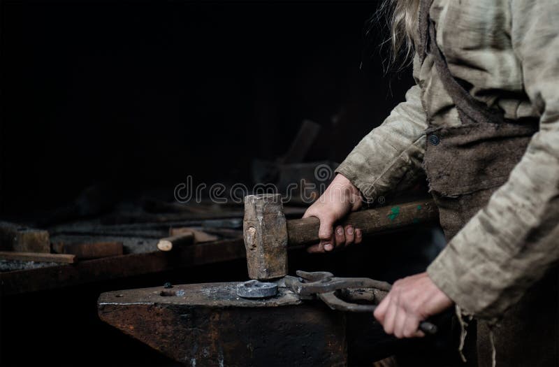 Old Blacksmith Forge Forges Metal Products Stock Photo - Image of fire ...