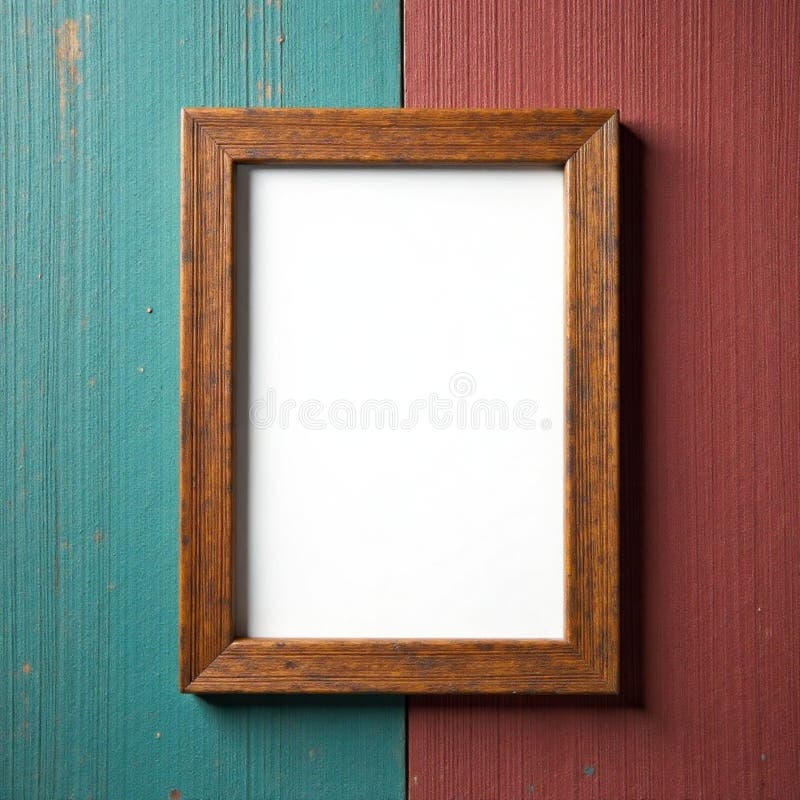 Rustic Blank Instant Photo Frame, Aged Wood Texture, Blank Frame ...