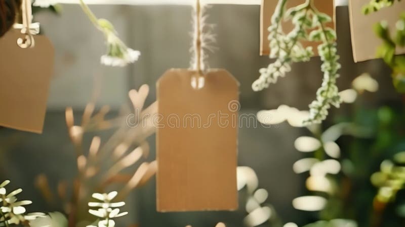 Rustic Blank Mockup of Botanical Garden Labels with a Natural Earthy ...