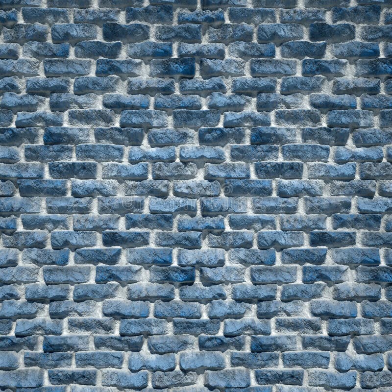 A Rustic Blue Brick Wall stock illustration. Illustration of backdrop ...