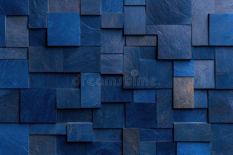 Rustic Blue Brick Wall Texture Background for Banner Panoramas Stock ...
