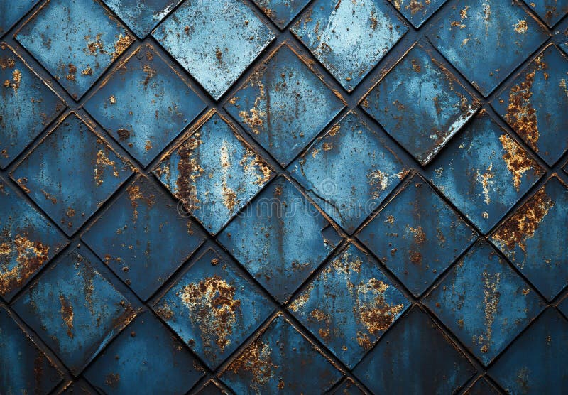 Rustic Blue Diamond Metal Pattern Texture Background High Quality Image ...