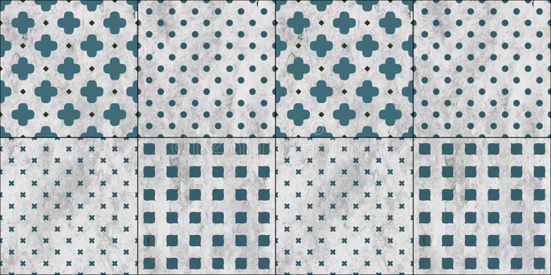 Rustic Blue and Gray Seamless Pattern, Ceramic Wall Tiles Design for ...