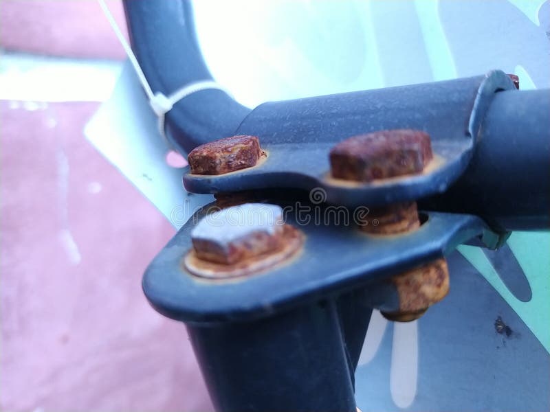 Rustic bolt stock image. Image of bike, handlebar, bolt - 198690883