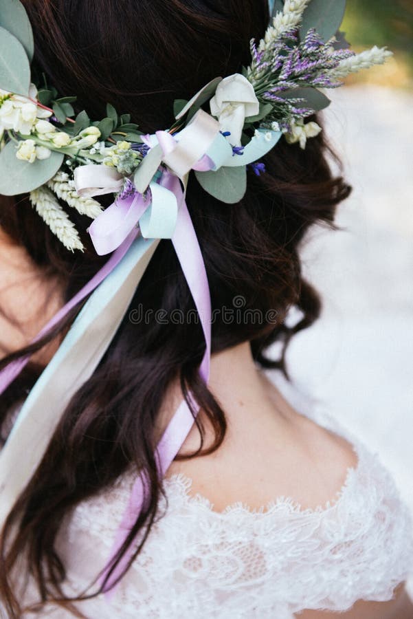 Rustic bouquet s crown stock photo. Image of lavender - 67652622