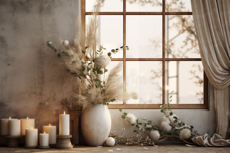 Rustic Boxing Day Decor Featuring Natural Stock Illustration ...