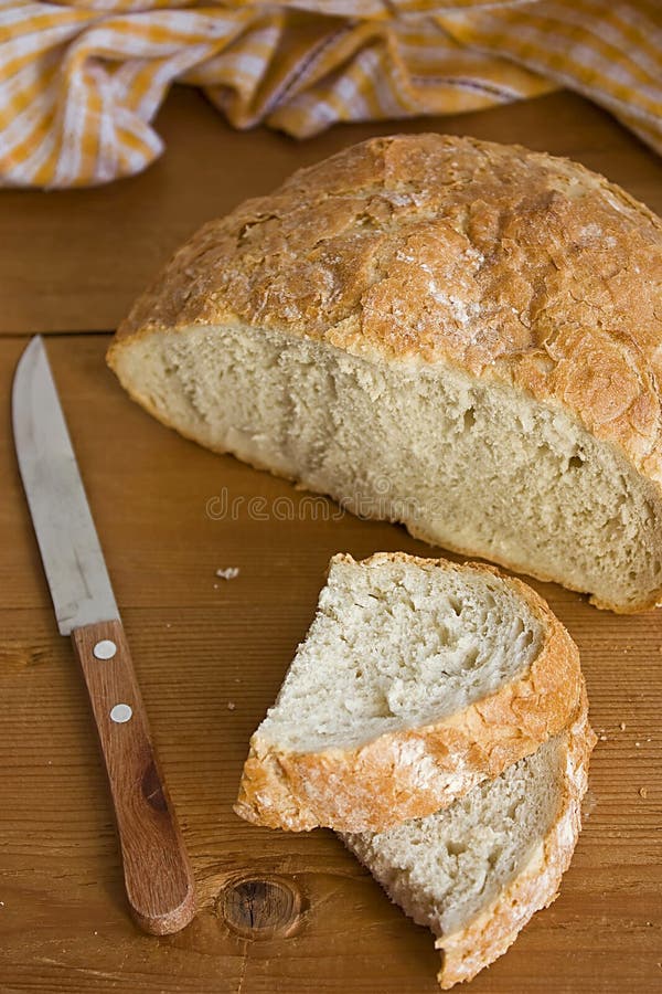 Rustic bread stock image. Image of rustic, peasant, knife - 13479127