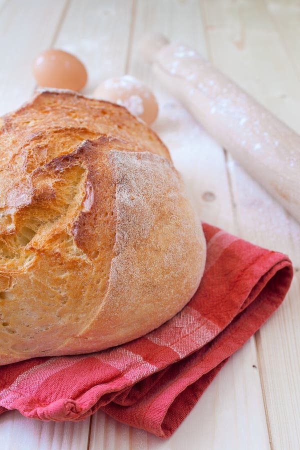 Rustic bread stock photo. Image of diet, baked, bread - 25813004