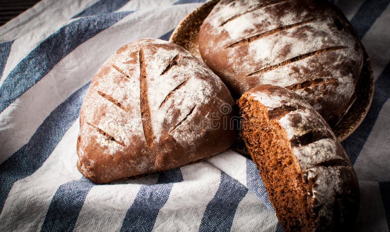 Rustic bread stock photo. Image of baking, chopping, bunch - 67673642