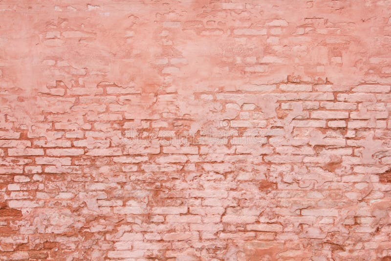 Rustic Brick Wall As Background Stock Image - Image of rustic, partlly ...