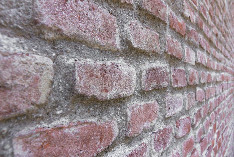 Rustic Brick Wall Perspective Stock Image - Image of backdrop, brown ...