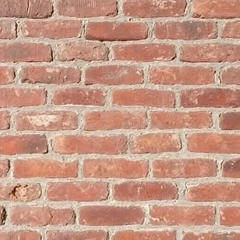 A Rustic Brick Wall with Visible Texture and Faded Color in Shades of ...