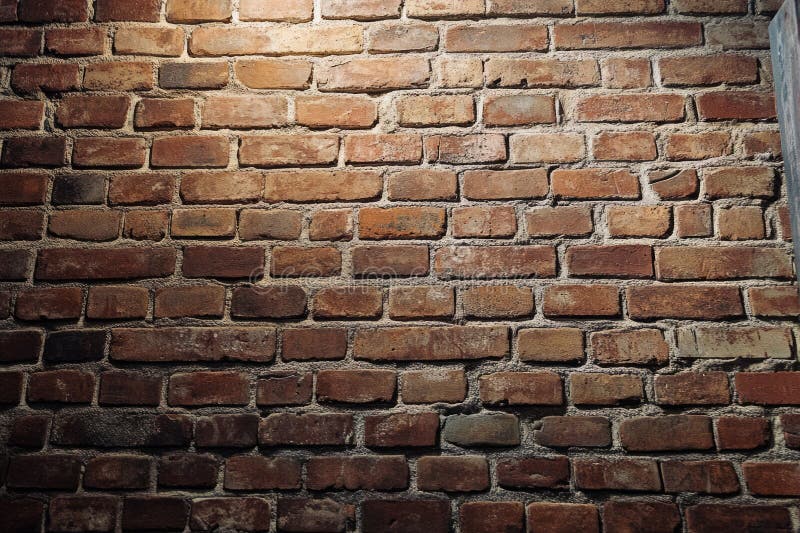 Rustic Brick Wall with Weathered Texture and Aging Mortar. AI Generated ...