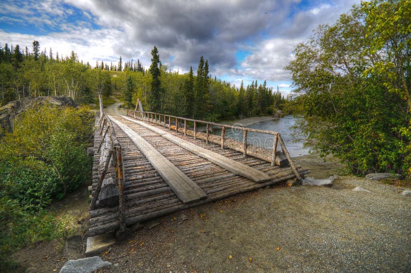 Rustic bridge stock image. Image of swift, alaska, rustic - 21701599