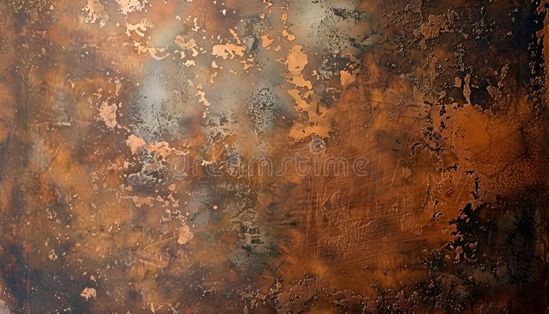 Rustic Bronze Copper Texture Background Aged Grunge Effect Abstract ...