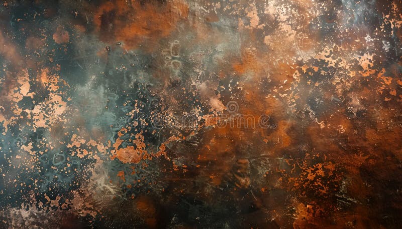 Rustic Bronze Copper Texture Background Aged Grunge Effect Abstract ...