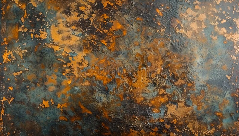 Rustic Bronze Copper Texture Background Aged Grunge Effect Abstract ...