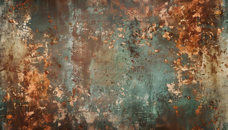 Rustic Bronze Copper Texture Background Aged Grunge Effect Abstract ...