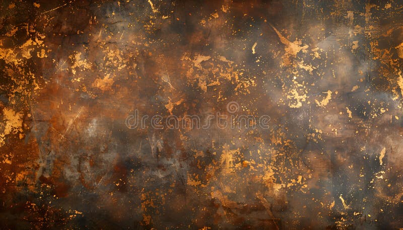 Rustic Bronze Copper Texture Background Aged Grunge Effect Abstract ...