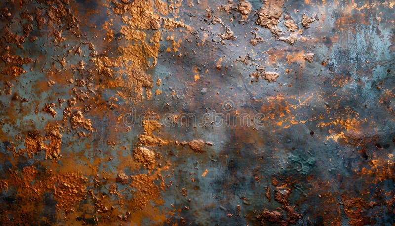 Rustic Bronze Copper Texture Background Aged Grunge Effect Abstract ...