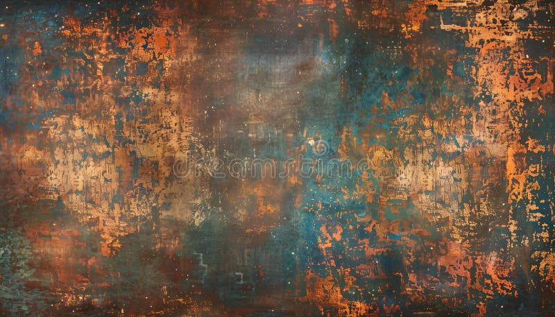 Rustic Bronze Copper Texture Background Aged Grunge Effect Abstract ...