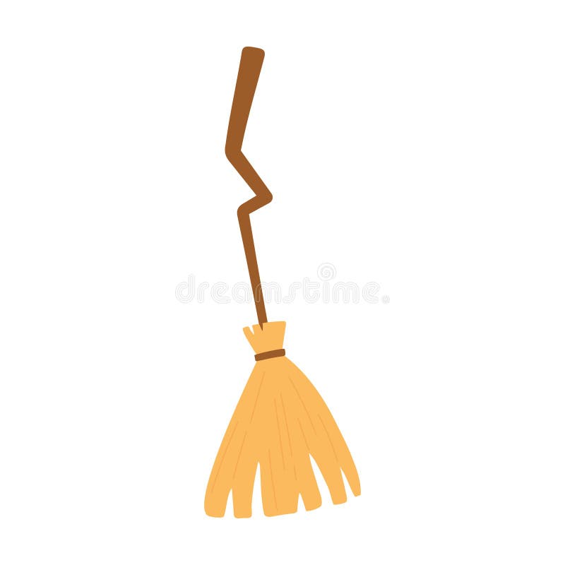 Rustic Broom Isolated Design Icon Stock Vector - Illustration of view ...