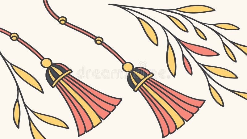 Rustic Broomstick Brooms. Cleaning and Tradition Tools, Vector Design ...