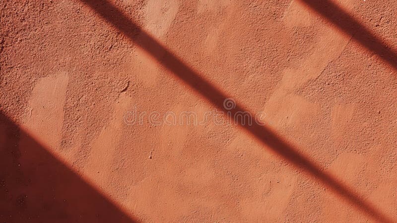 Rustic Brown Clay Wall Texture with Shadows for Background Design Stock ...