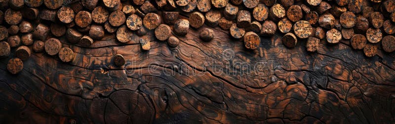 Rustic Brown Cork Texture Background Panorama for Design and Decor ...